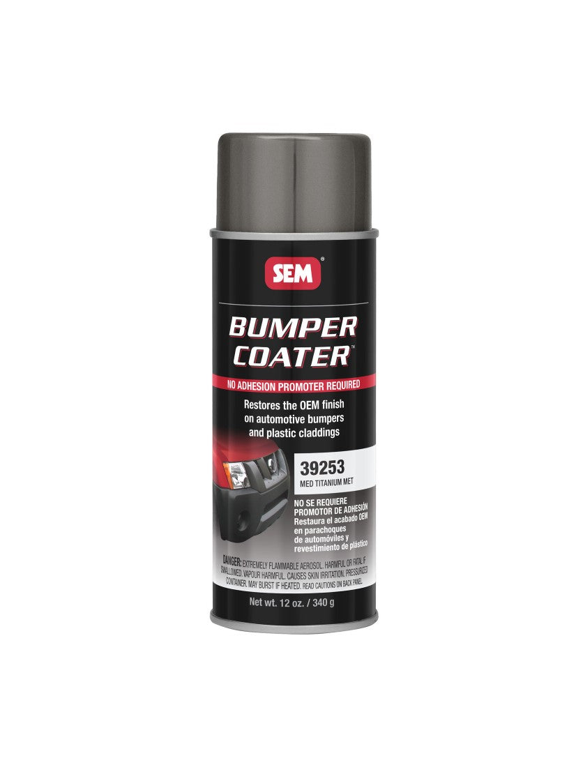 SEM 39253 Bumper Coater Medium Titanium Aerosol 12oz. — WeGotAutoPaint