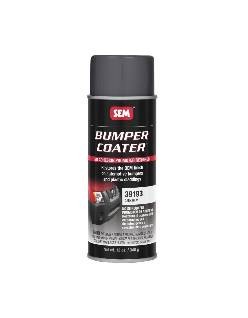 SEM 39193 Bumper Coater Dark Gray Aerosol 12oz. — WeGotAutoPaint