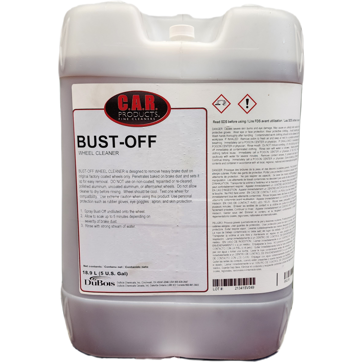 XCP CAR-13605 CAR Products Bust-Off Wheel Cleaner (5 gal) — WeGotAutoPaint